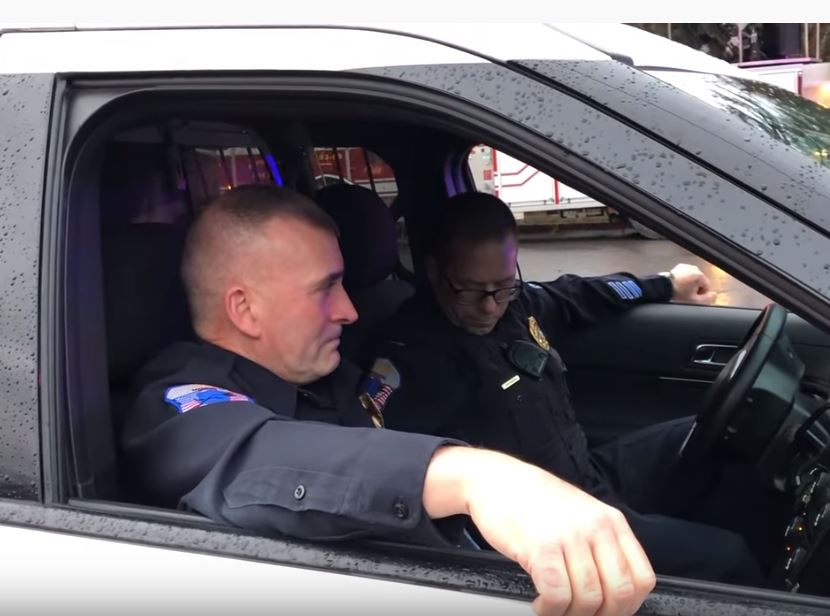 Cop Visibly Chokes Up Hearing Sons Voice On Other End Of Final Dispatch