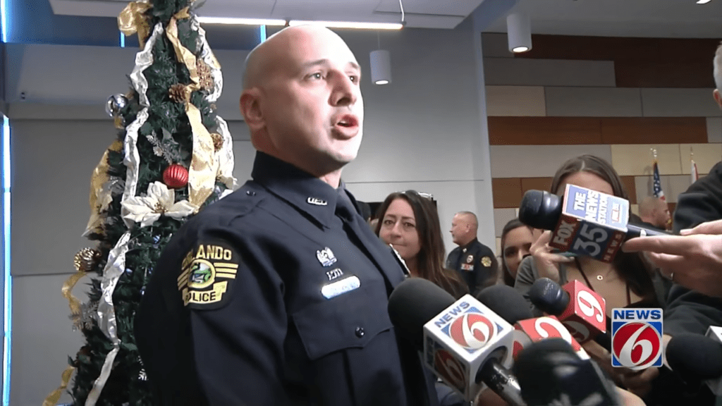 Officer helps disabled veteran armed with a knife